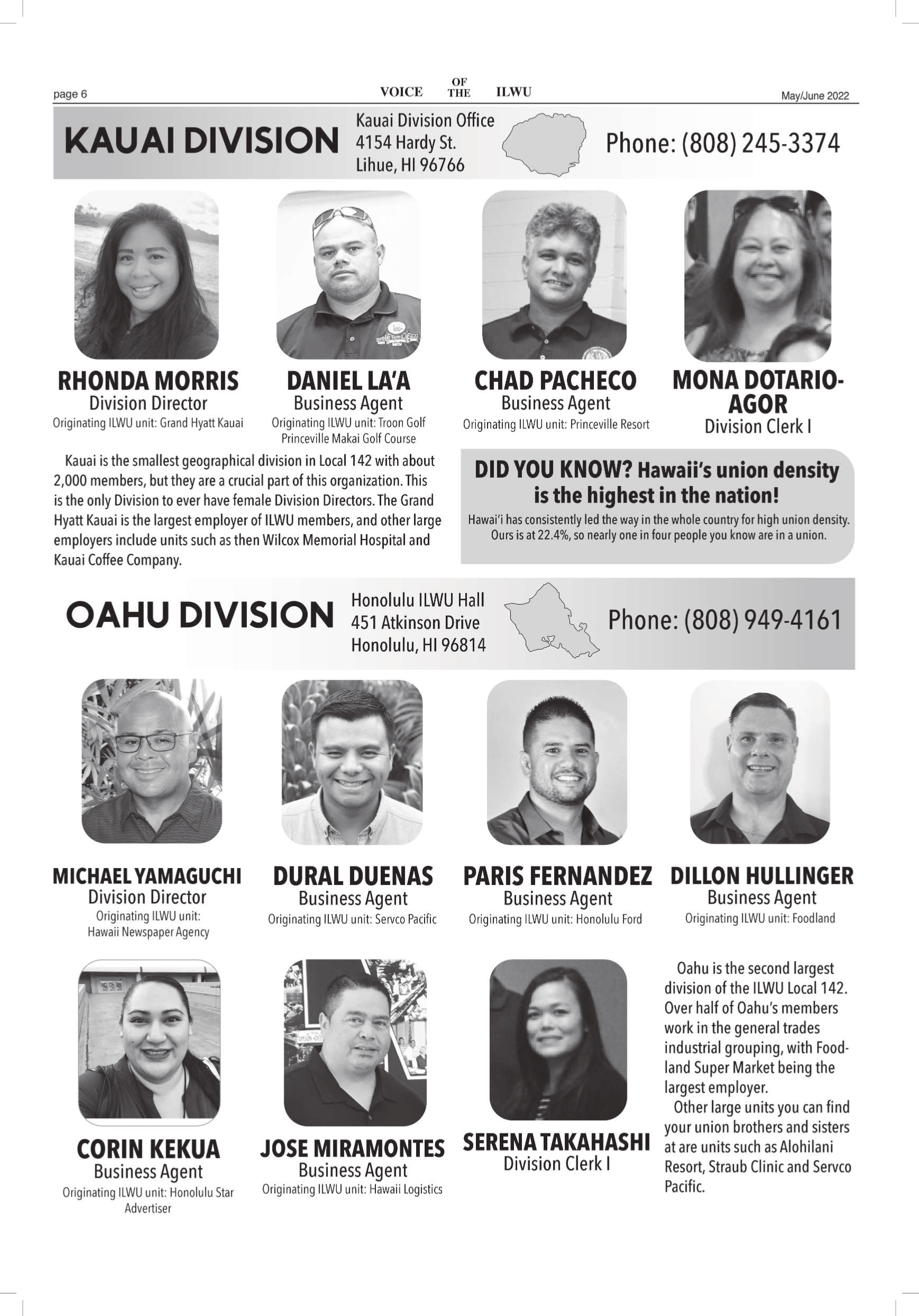 Voice of the ILWU | Hawaii Division - ILWU Local 142