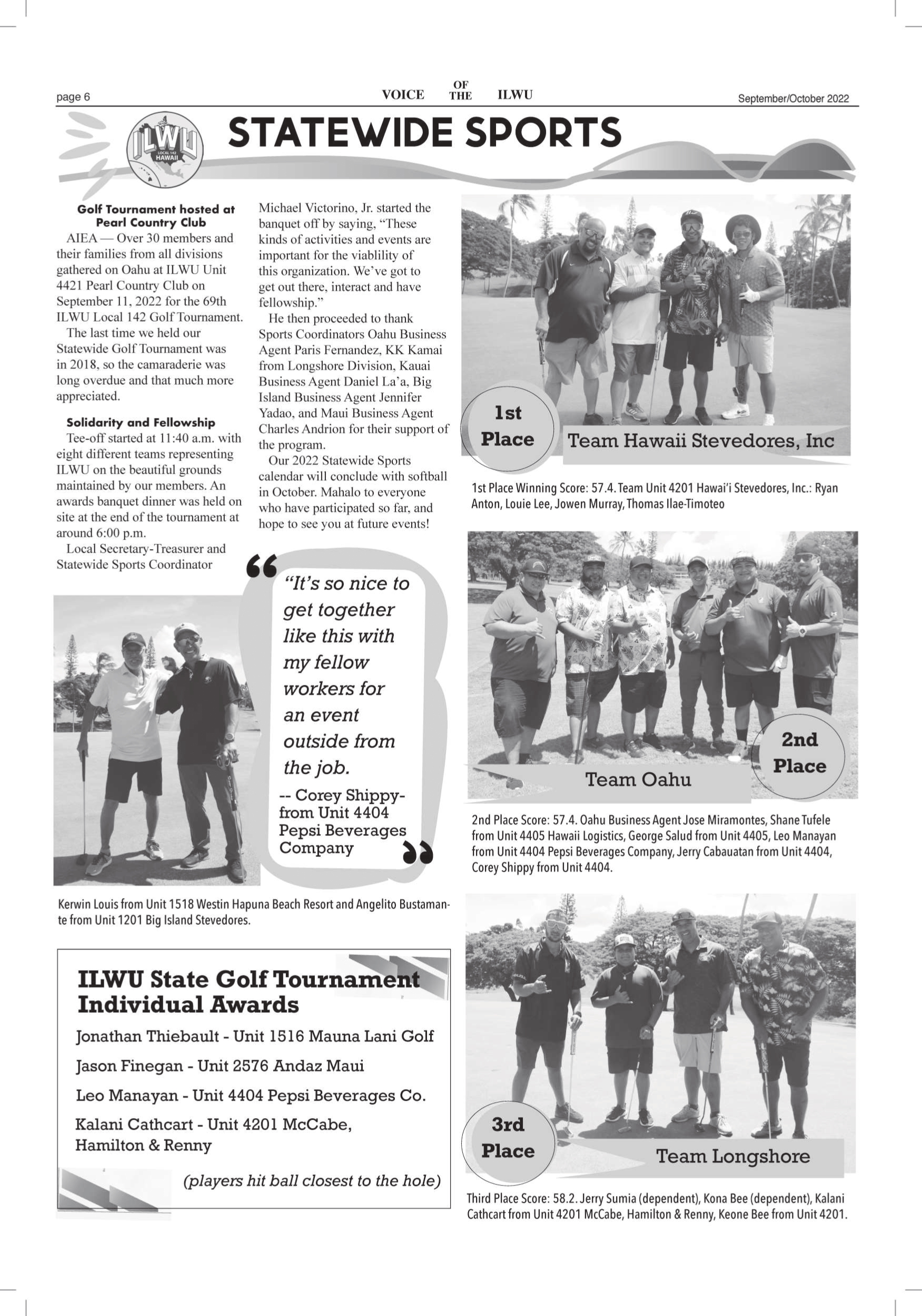 Statewide Sports | Hawaii Division - ILWU Local 142