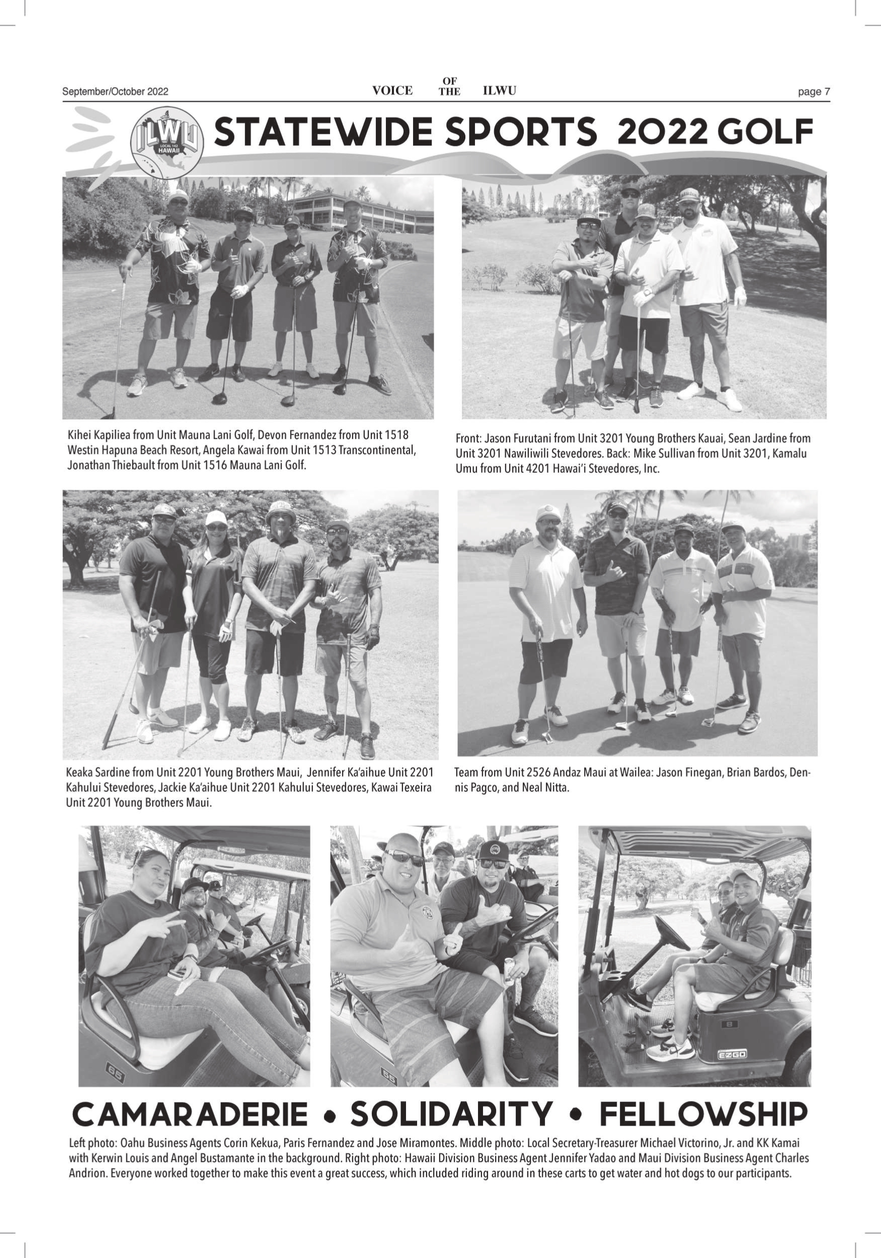 Statewide Sports 2022 Golf | Hawaii Division - ILWU Local 142